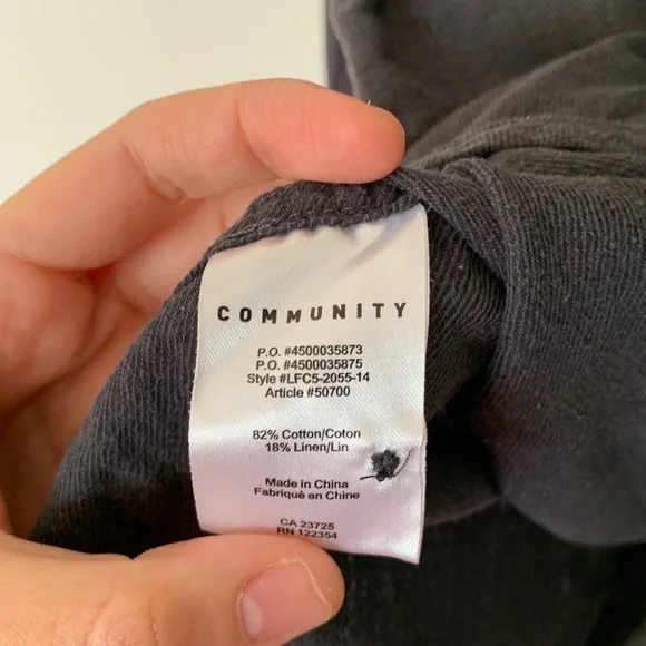 Aritzia | Tops | Aritzia Community Veritas Shirt Black Oversized | Poshmark